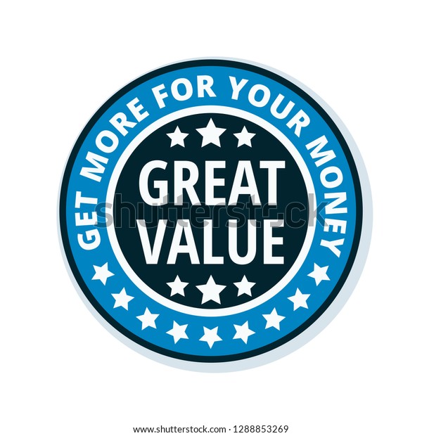 Great Value Label Illustration Stock Vector (Royalty Free) 1288853269 ...