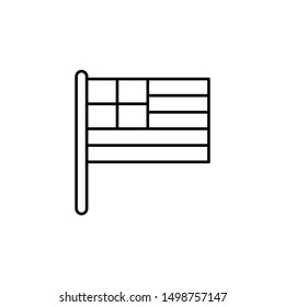 Greece Country Flag Outline Vector Icon Stock Vector (Royalty Free ...