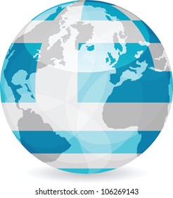 Divided Planet Earth Globe Stock Vector (Royalty Free) 1221563776