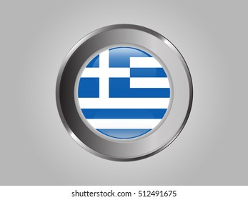 Greece Flag Round Circle Stock Vector (Royalty Free) 512491675 ...