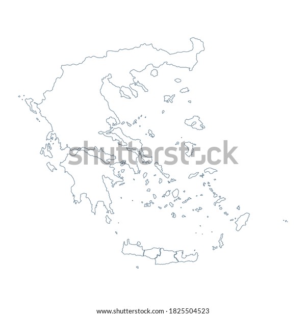 Mapa de Grecia - Ilustración del: vector de stock (libre de regalías ...