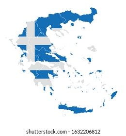 Greece National Flag Map Icon Stock Vector (Royalty Free) 1632206812 ...