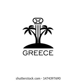Greece Template Banner Logo Stock Vector (Royalty Free) 1474397690 ...