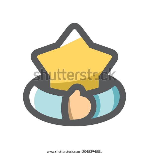 Greed Glory Hands Star Vector Icon Stock Vector (Royalty Free ...
