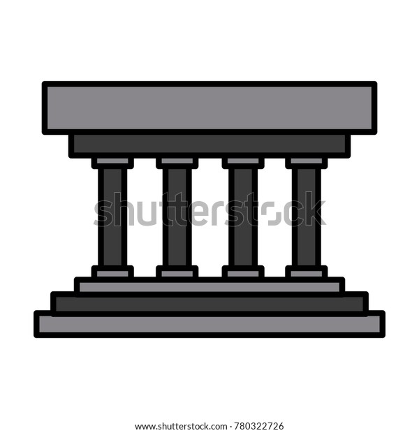 Greek Building Symbol Stock Vector (Royalty Free) 780322726 | Shutterstock