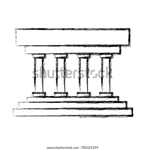 Greek Building Symbol Stock Vector (Royalty Free) 780325294 | Shutterstock