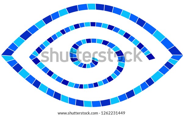 Greek Evil Eye Vector Mosaic Your Stock Vector (Royalty Free) 1262231449