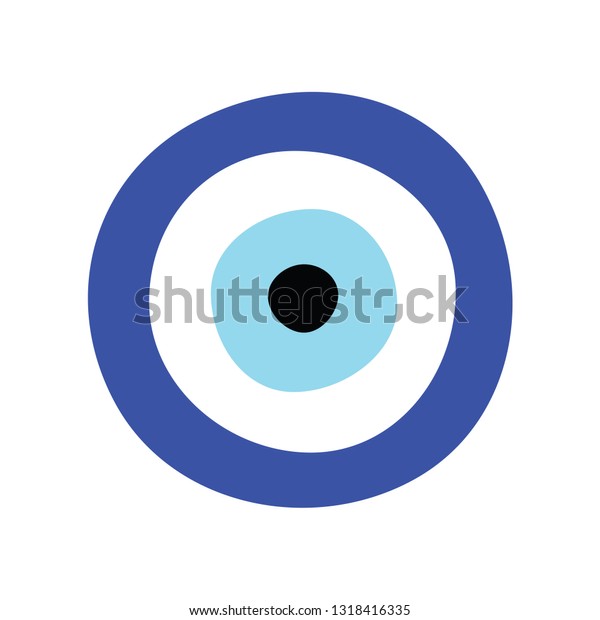 Greek Evil Eye Vector Symbol Icon Stock Vector (Royalty Free) 1318416335