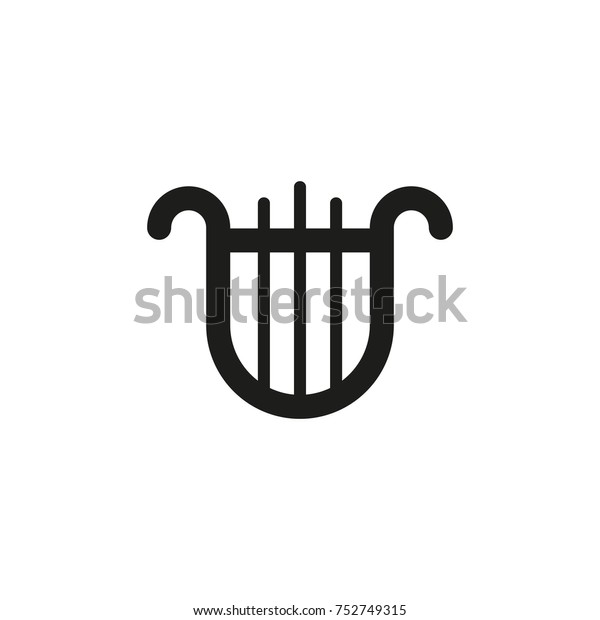 Greek Harp Vector Icon Stock Vector (Royalty Free) 752749315 | Shutterstock