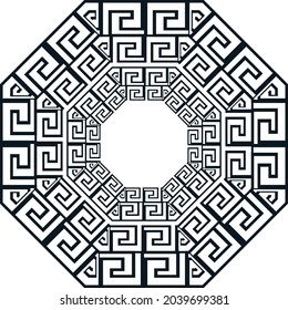 Greek Key Frame Background Art Stock Vector (Royalty Free) 2039699381 ...
