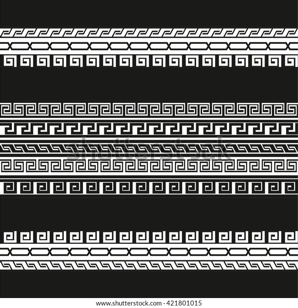 Greek Key Pattern Background Vintage Greek Stock Vector (Royalty Free ...