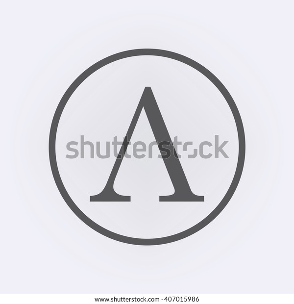 Greek Letter Lambda Symbol Circle Vector: vector de stock (libre de ...