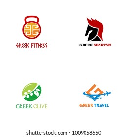 Greek Logo Design Stock Vector (Royalty Free) 1009058650 | Shutterstock