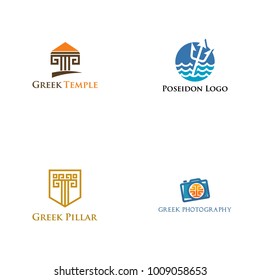 Greek Logo Design Stock Vector (Royalty Free) 1009058653 | Shutterstock