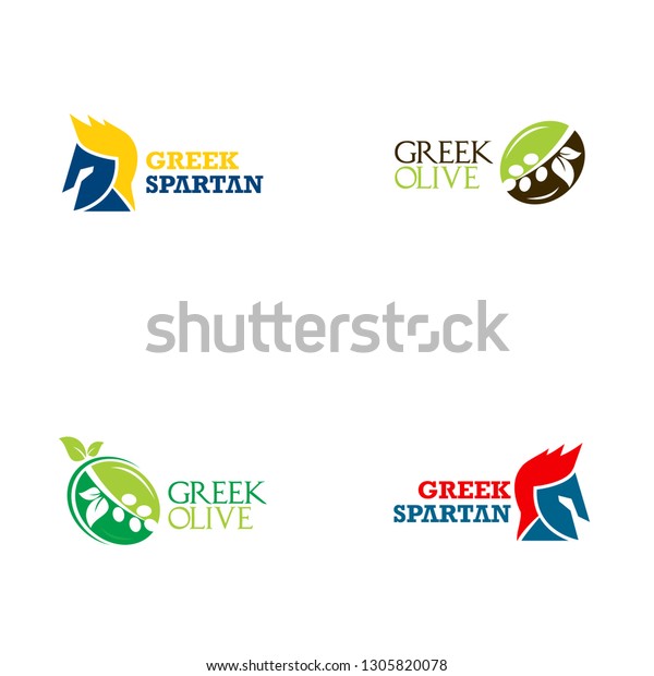 Greek Logo Design: vector de stock (libre de regalías) 1305820078 ...