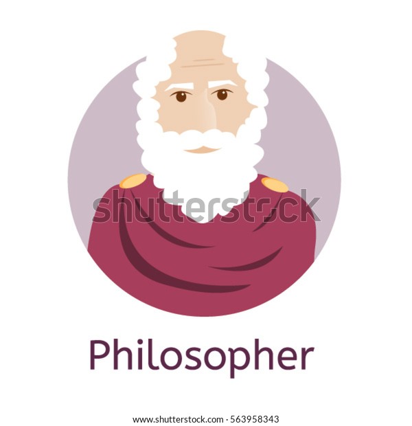 Greek Philosopher Vector Illustration Stock Vector (Royalty Free) 563958343 Greek Philosopher Vector Illustration Stock Vector (Royalty Free) 563958343