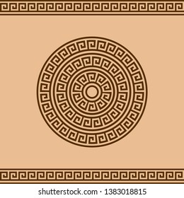 Greek Rosette Border Ornament Stock Vector (Royalty Free) 1383018815 ...