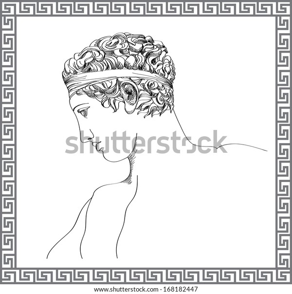 Greek Sculpture Vector Hand Drawn Sketch 스톡 벡터(로열티 프리) 168182447 ...