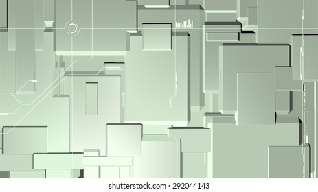 Green Abstract Background Blocks Stock Vector (Royalty Free) 292044143 ...