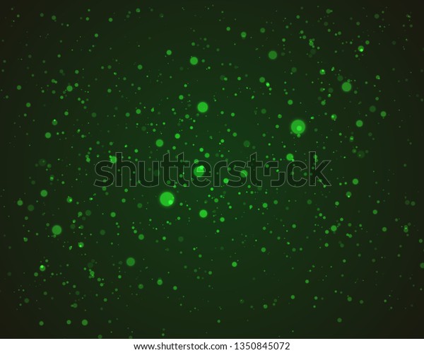Green Abstract Background Magic Lights Vector Stock Vector (Royalty ...