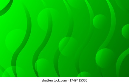 Green Abstract Background Wavy Lines Patterns Stock Vector (Royalty ...