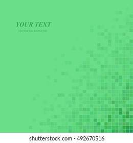 Green Abstract Pixel Square Pattern Background Stock Vector (Royalty ...