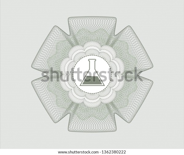 Green Abstract Rosette Test Tube Icon Stock Vector (Royalty Free ...