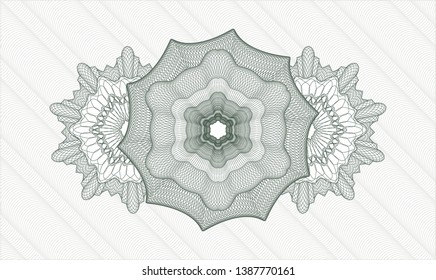 Green Abstract Rosette Vector Illustration Detailed Stock Vector ...