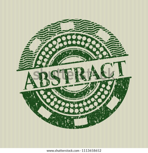 Green Abstract Rubber Seal Grunge Texture Stock Vector (Royalty Free ...