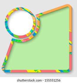Green Abstract Text Box Colored Frame Stock Vector (Royalty Free ...
