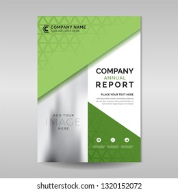 Green Annual Report Template Stock Vector (Royalty Free) 1320152072 ...