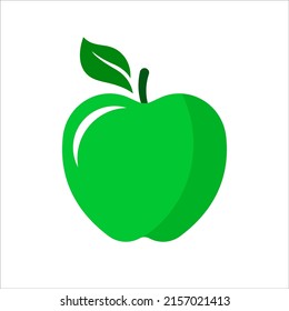 Green Apple Logo Icon Vector Illustration Stock Vector (Royalty Free ...