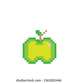 Green Apple Pixel Art Stock Vector (Royalty Free) 1361001446 | Shutterstock