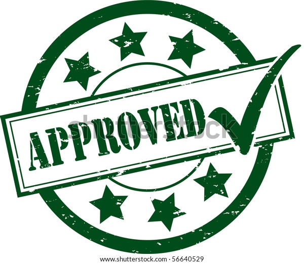 Green Approved Rubber Stamp Illustration Stock Vector (Royalty Free ...
