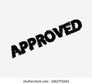 Green Approved Stamp Label Sticker Stick Stock Vector (Royalty Free ...