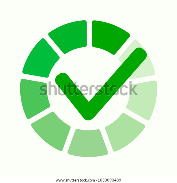 Green Approved Sticker Check Mark Tick Stock Vector (Royalty Free ...