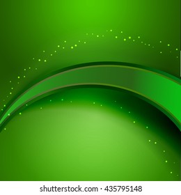 Green Arc Green Wave Stars Stock Vector (Royalty Free) 435795148 ...