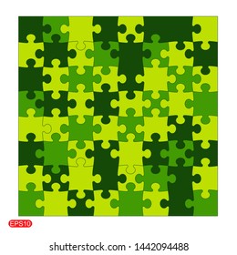 Green Background Design Puzzle Piece Patternvector Stock Vector ...
