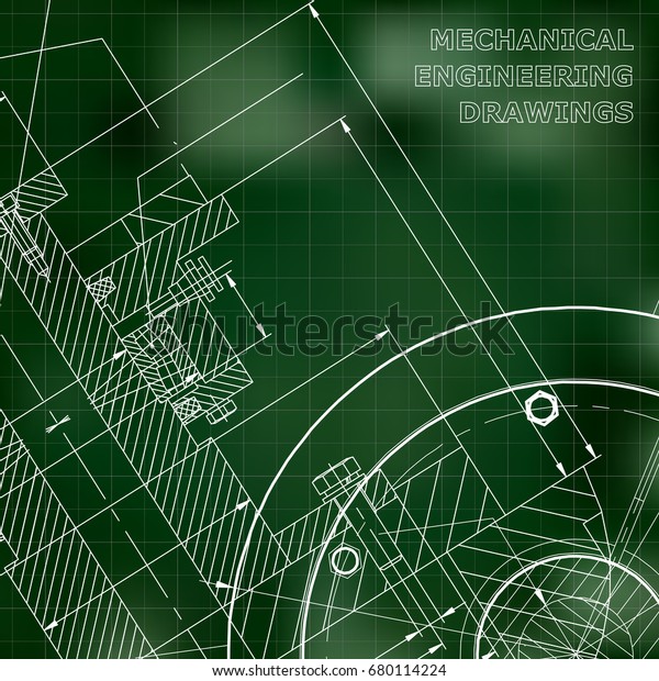 Green Background Grid Backgrounds Engineering Subjects Stock Vector ...