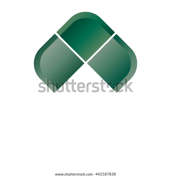 Green Background Logo Your Name Stock Vector (Royalty Free) 442587838 ...