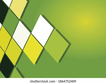 Green Background Shaded Squares Stock Vector (Royalty Free) 1864752409 ...