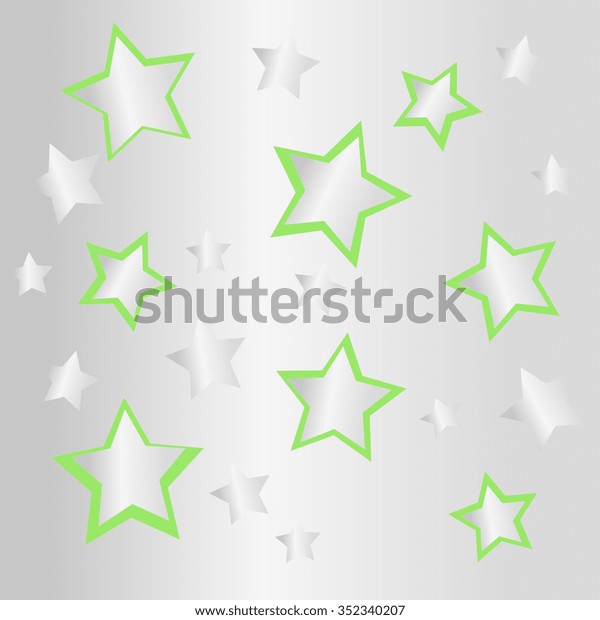 Green Background Stars Stock Vector (Royalty Free) 352340207 | Shutterstock