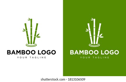 Green Bamboo Logo Design Template Stock Vector (Royalty Free ...