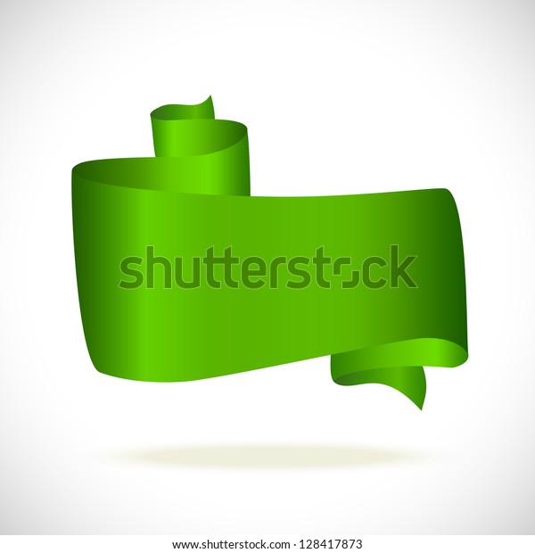 Green Banner Text Stock Vector (Royalty Free) 128417873 | Shutterstock