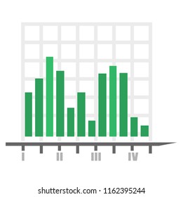 Green Bar Chart Stock Vector (Royalty Free) 1162395244 | Shutterstock