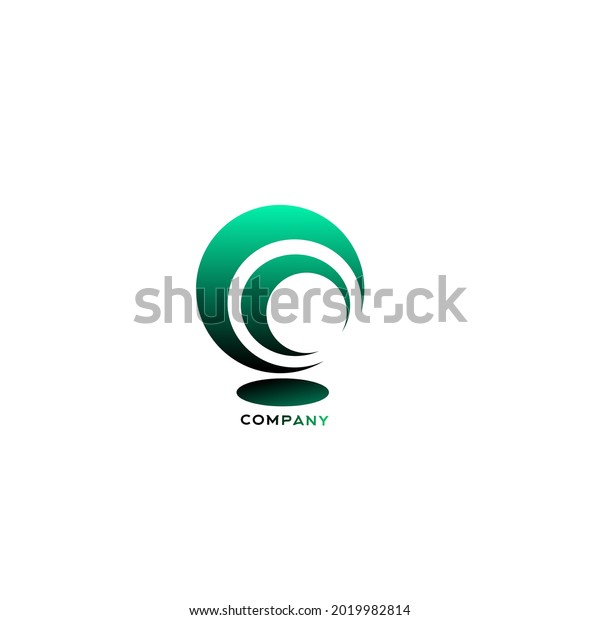 Green Black C Logo Design Stock Vector (Royalty Free) 2019982814 ...
