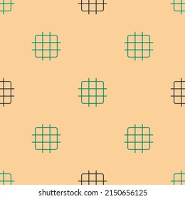 Green Black Grid Graph Paper Icon Stock Vector (Royalty Free ...