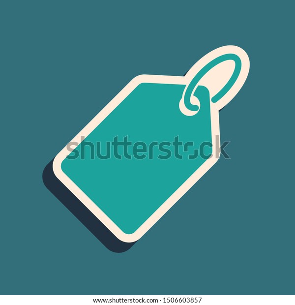 Green Blank Label Template Price Tag Stock Vector (Royalty Free ...