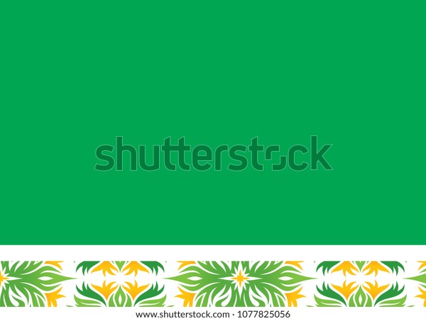 Green Blank Paper On White Background Stock Vector (Royalty Free ...