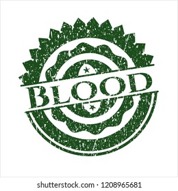 Green Blood Rubber Stamp Stock Vector (Royalty Free) 1208965681 ...